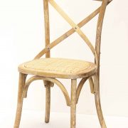 White Wash Cross Back Chairs - Hire In Style